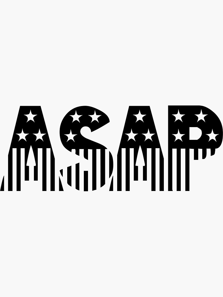 "ASAP Stars And Stripes Shirt" Sticker by FreshThreadShop | Redbubble