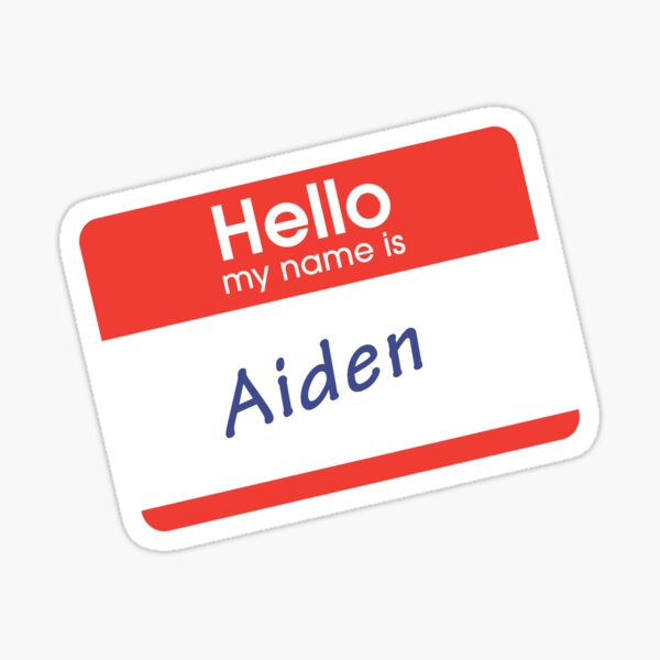 Aiden Stickers | Redbubble