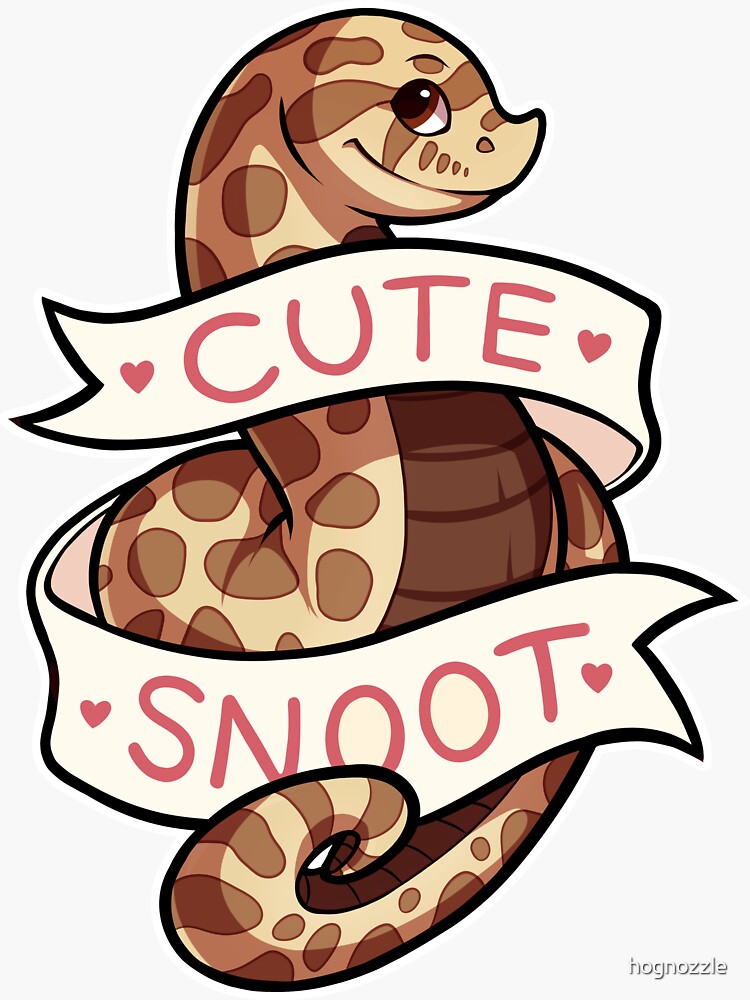 "Cute Snoot" Sticker for Sale by hognozzle | Redbubble