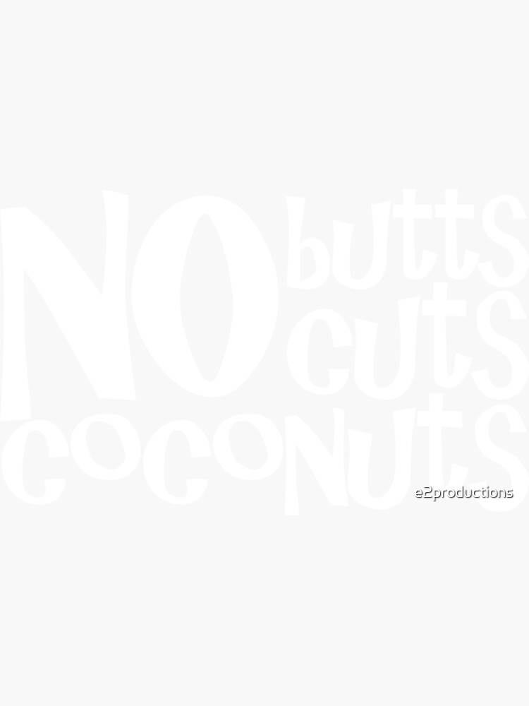 "No Butts" Sticker for Sale by e2productions | Redbubble