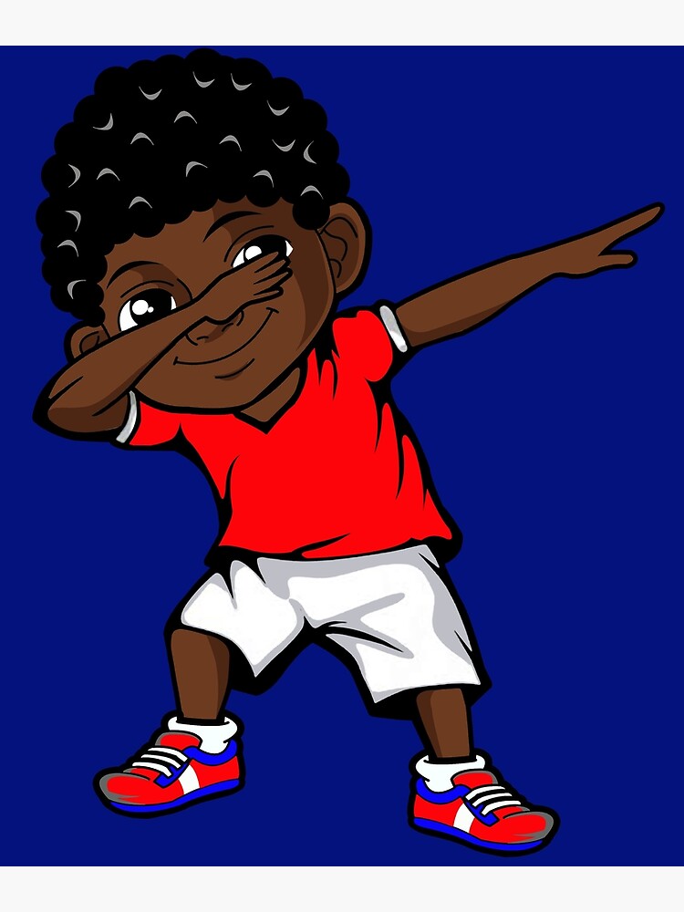 Póster «Dabbing Boy Dab Cool Cute Awesome Dance Kids Meme Jersey rojo y ...