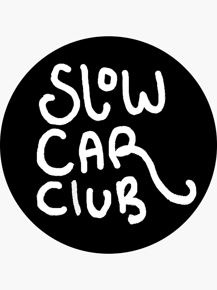 "Slow Car Club logo graphic" Sticker for Sale by joshuaballs | Redbubble