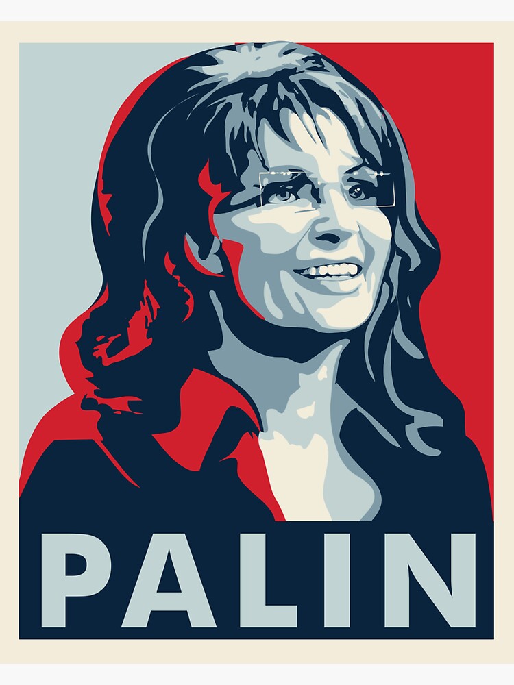 "Sarah Palin" Sticker for Sale by rightposters | Redbubble