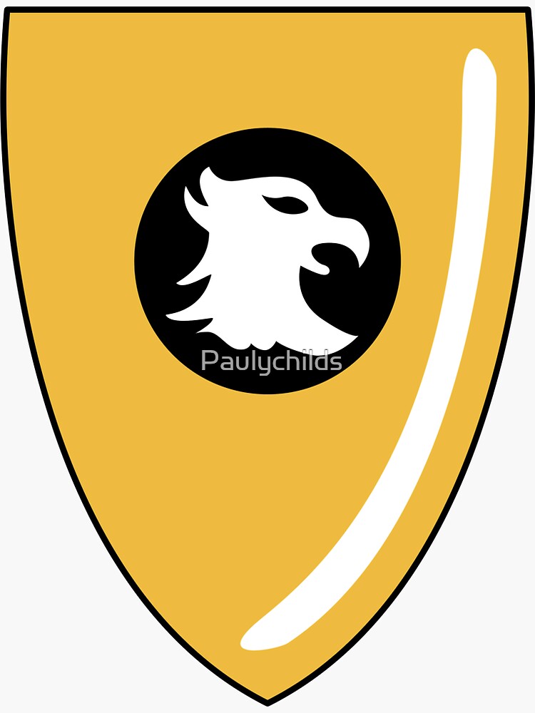 "Eric The Cavalier (Full Shield Version)" Sticker by Paulychilds ...