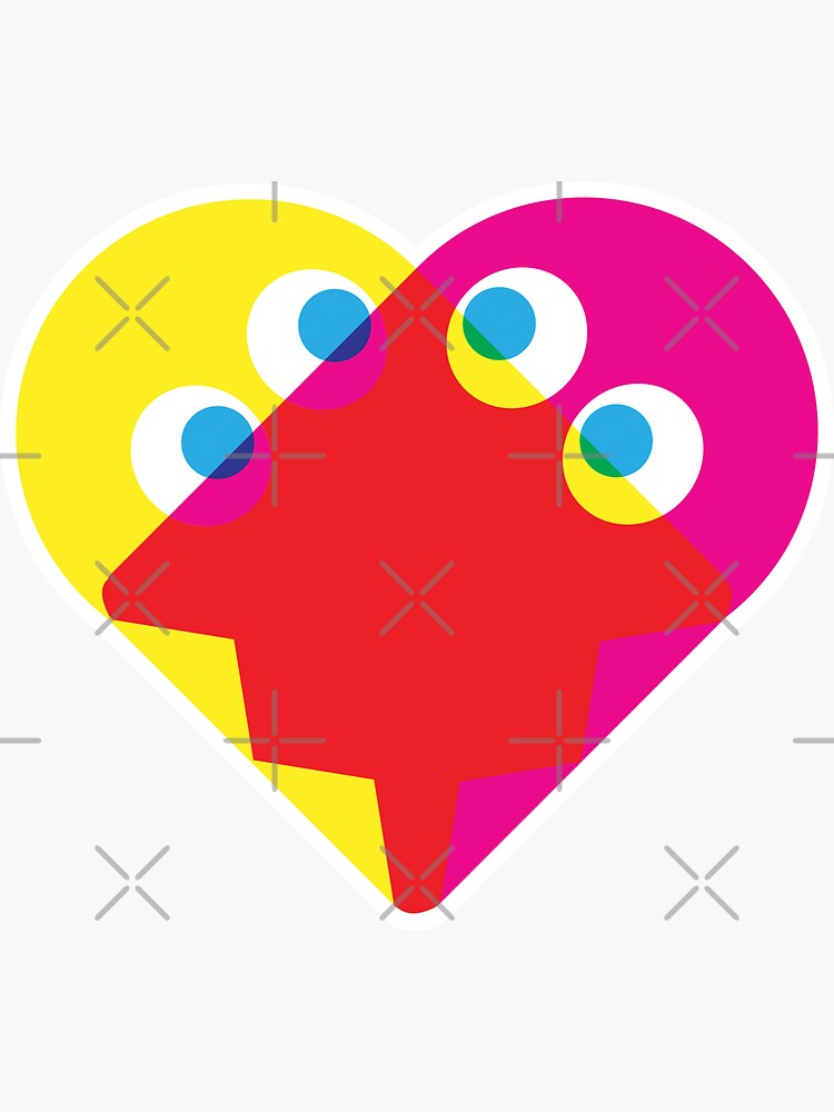 "Ghost Heart - CMYK" Sticker for Sale by DetourShirts | Redbubble