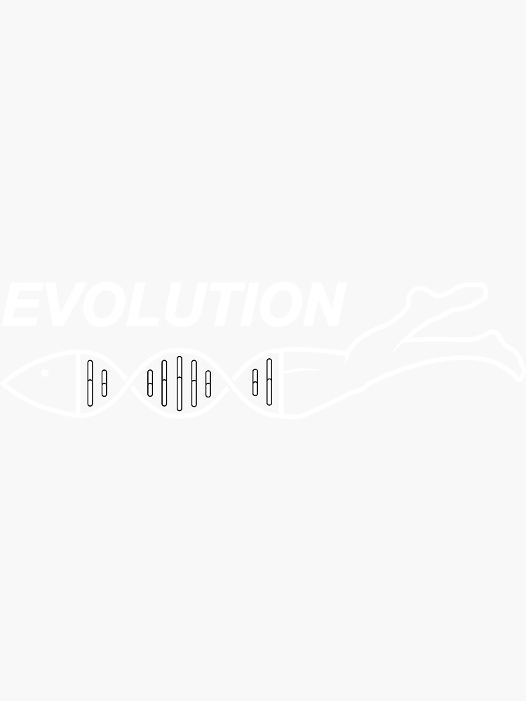 "Evolution DNA Jesus fish" Sticker for Sale by VectorView | Redbubble