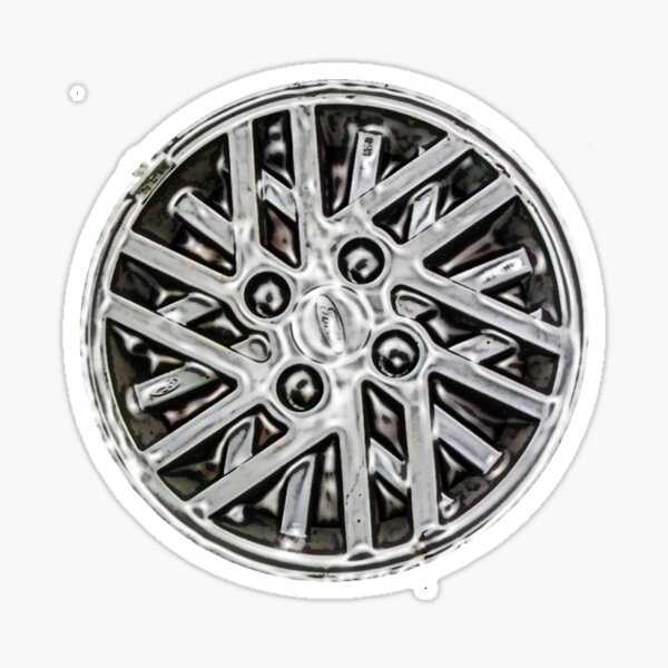 "Ford Alloy Wheel - 'Lattice'" Sticker for Sale by floorHINGED | Redbubble