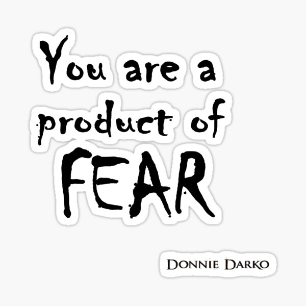 "Fear" Sticker by silentstead | Redbubble