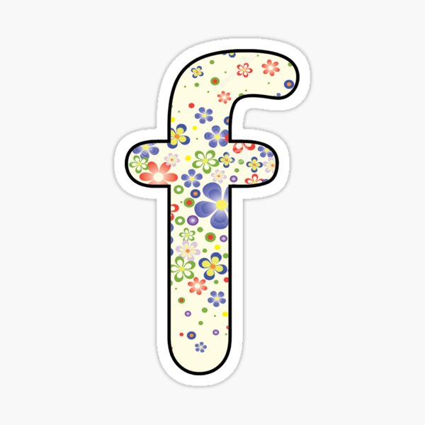 "Letter Series - f" Sticker for Sale by jacqs | Redbubble