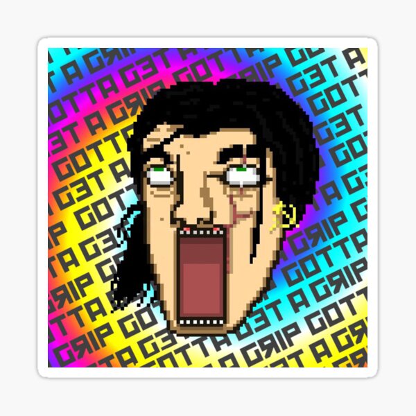 "Gotta Get A Grip" Sticker for Sale by VinylMigraine | Redbubble
