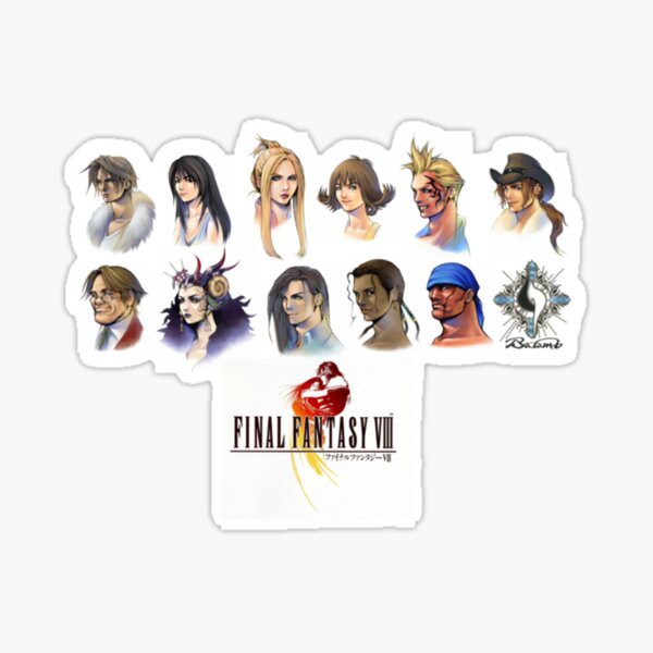 "Final Fantasy 8 characters" Sticker for Sale by scorpionely85 | Redbubble