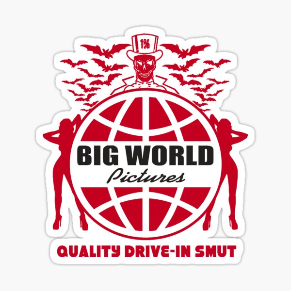 "Big World Pictures Logo" Sticker for Sale by rene1890 | Redbubble
