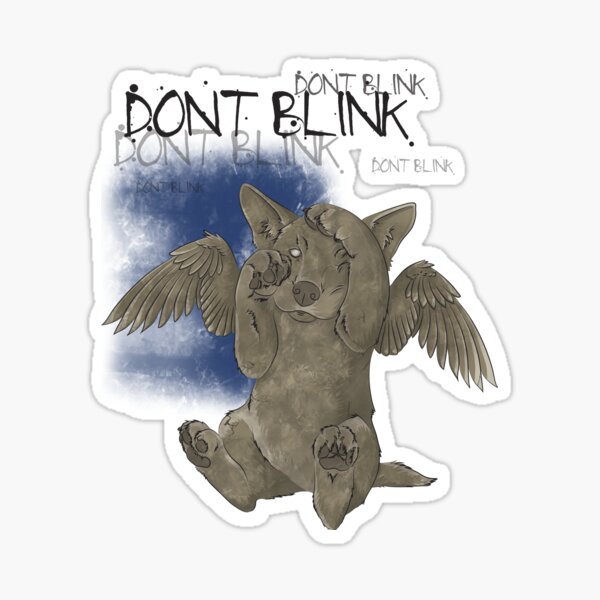 "Weeping Puppy" Sticker by EbonFeline | Redbubble