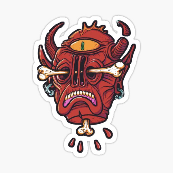 "FACES OF METH" Sticker by BrownLazer | Redbubble