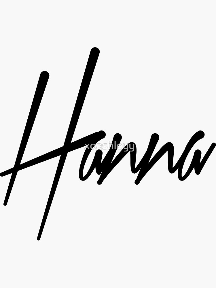 "Hanna" Sticker by xoashleyy | Redbubble