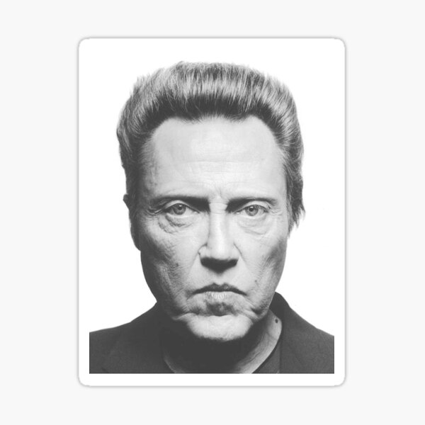 "Christopher Walken" Sticker for Sale by Tergs | Redbubble
