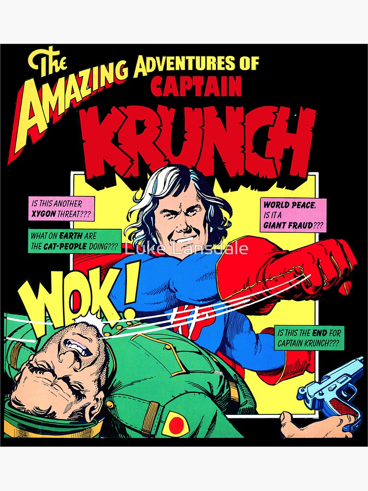 "Captain Krunch" Sticker for Sale by Lukesta | Redbubble