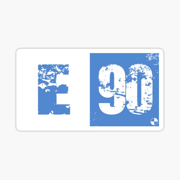 "E90" Sticker von BGWdesigns | Redbubble