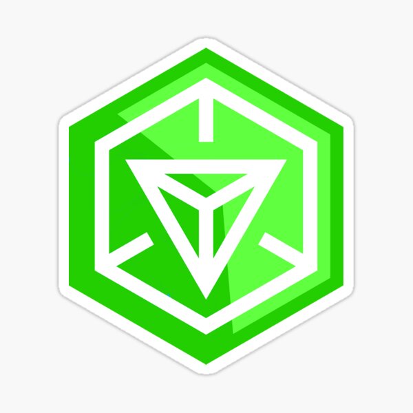 "Ingress Logo Green Small" Sticker for Sale by arturlow | Redbubble