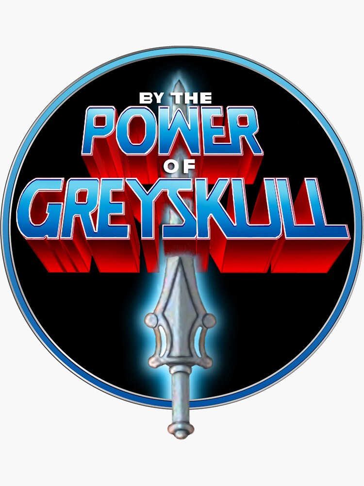 "Greyskull" Sticker for Sale by KittenPokerUK | Redbubble