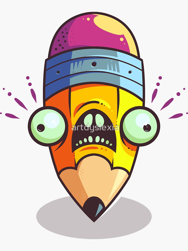 "Stumpy Pencil" Sticker by artdyslexia | Redbubble