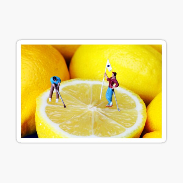 "Golf Game On Lemons" Sticker for Sale by gemq2000 | Redbubble