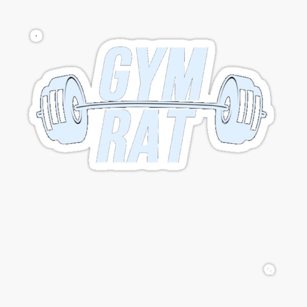 "Gym Rat" Sticker for Sale by mralan | Redbubble