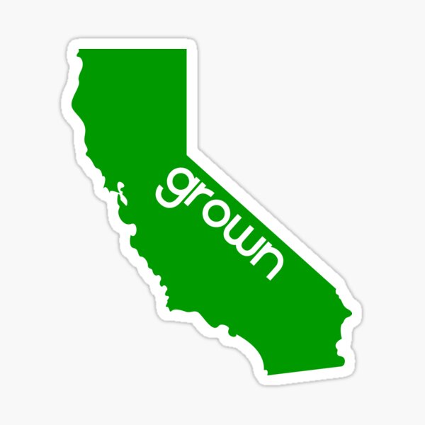 California Grown Stickers | Redbubble