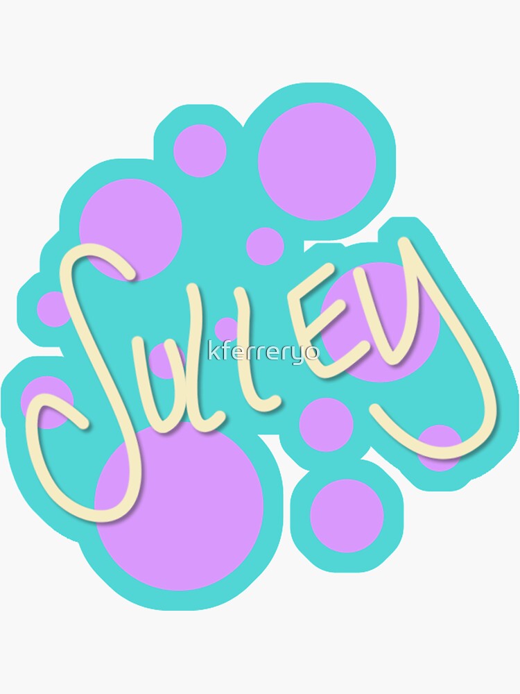 "Sulley Symbol & Signature" Sticker for Sale by kferreryo | Redbubble