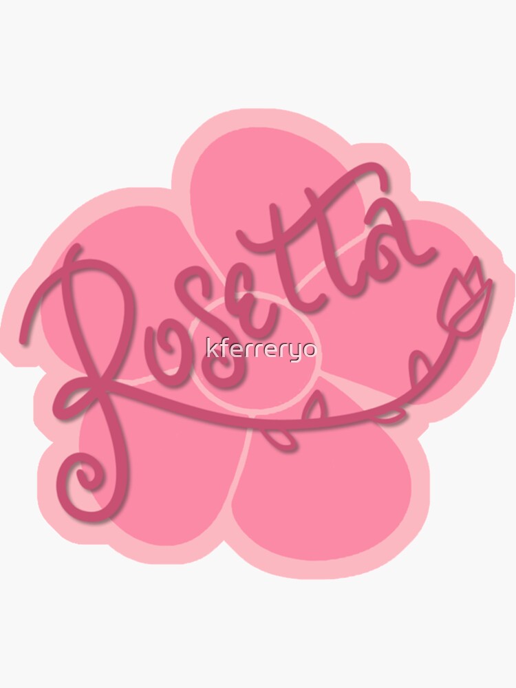 "Rosetta Symbol & Signature" Sticker for Sale by kferreryo | Redbubble