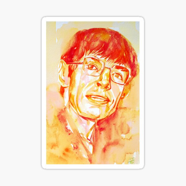 "STEPHEN HAWKING" Sticker by lautir | Redbubble