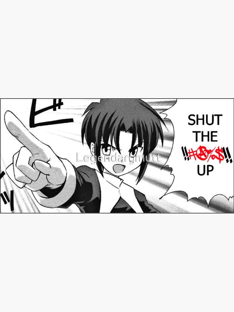 "STFU!!!" Sticker for Sale by Legendarymutt | Redbubble