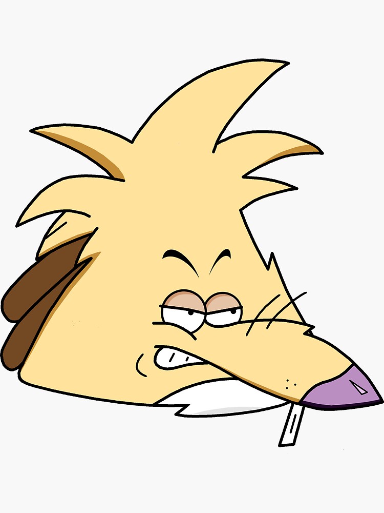 "Angry Beaver Bird Norbert" Sticker by drewsky | Redbubble
