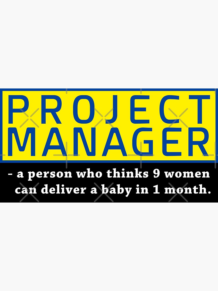 "Project Manager" Sticker for Sale by echovolution | Redbubble