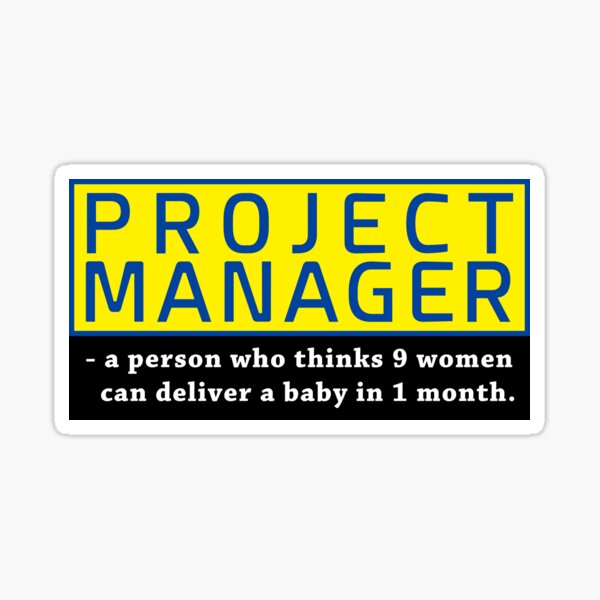"Project Manager" Sticker for Sale by echovolution | Redbubble
