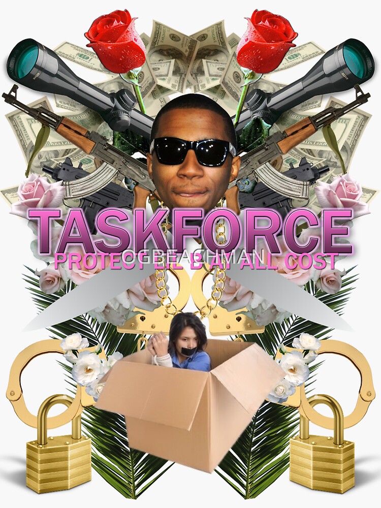 "TASKFORCE" Sticker by OGBEACHMAN | Redbubble