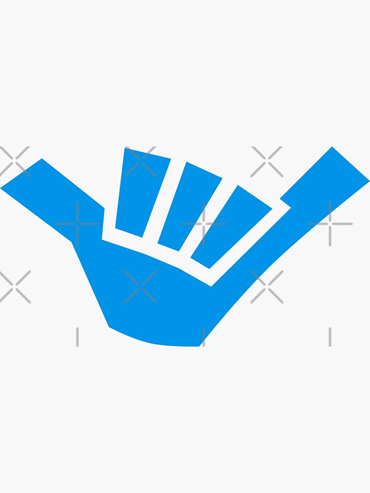 "Shaka brah!" Sticker for Sale by jaredfin | Redbubble