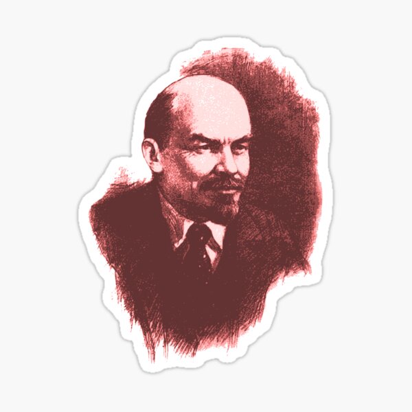 "LENIN RED PORTRET " Sticker for Sale by SofiaYoushi | Redbubble