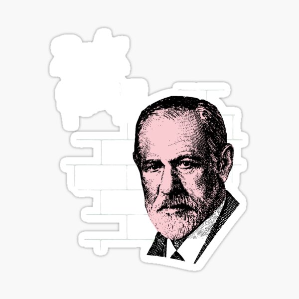 "Pink Freud Sigmund Freud" Sticker for Sale by TheShirtYurt | Redbubble