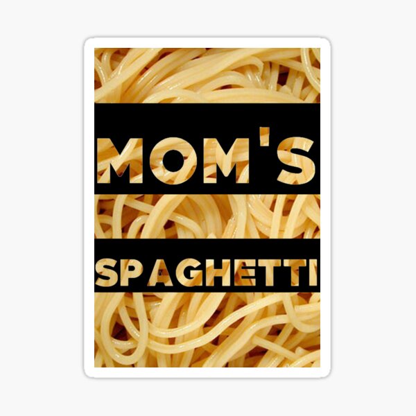 Moms Spaghetti Stickers | Redbubble