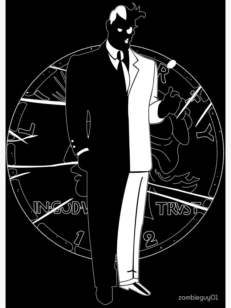 "Two Face and Coin" Sticker for Sale by zombieguy01 | Redbubble