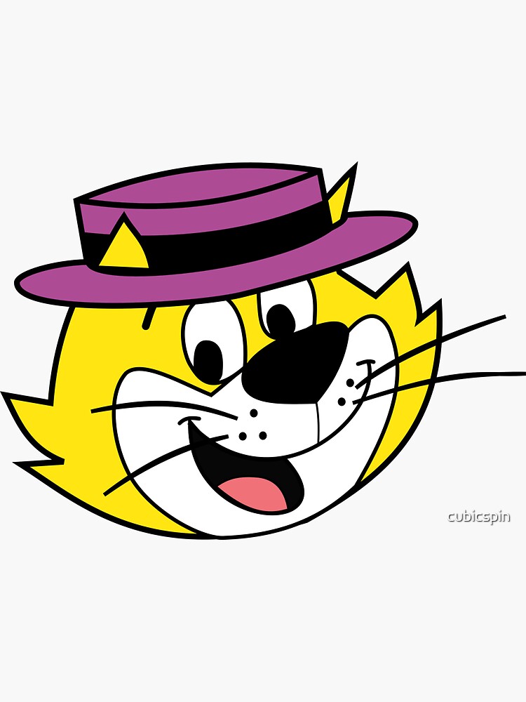 "He's the most tip top, Top Cat!" Sticker for Sale by cubicspin | Redbubble