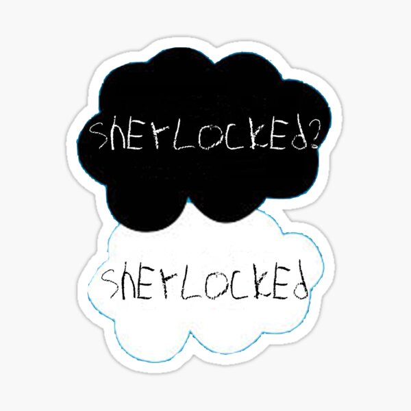 "Sherlocked? Sherlocked" Sticker for Sale by thescudders | Redbubble