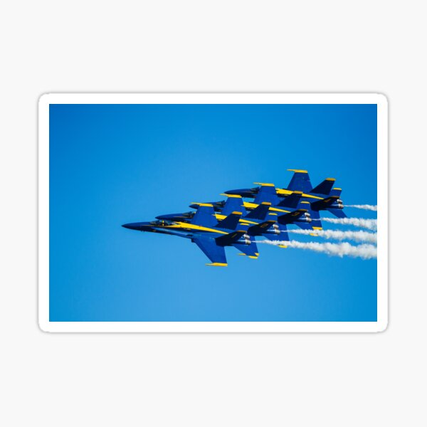 "Blue Angels - Teamwork" Sticker for Sale by psankey | Redbubble
