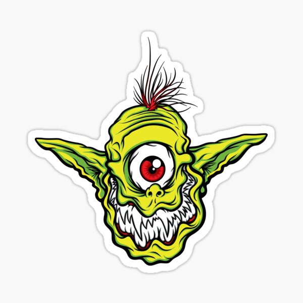 "Cyclops Monster" Sticker by SmittyArt | Redbubble