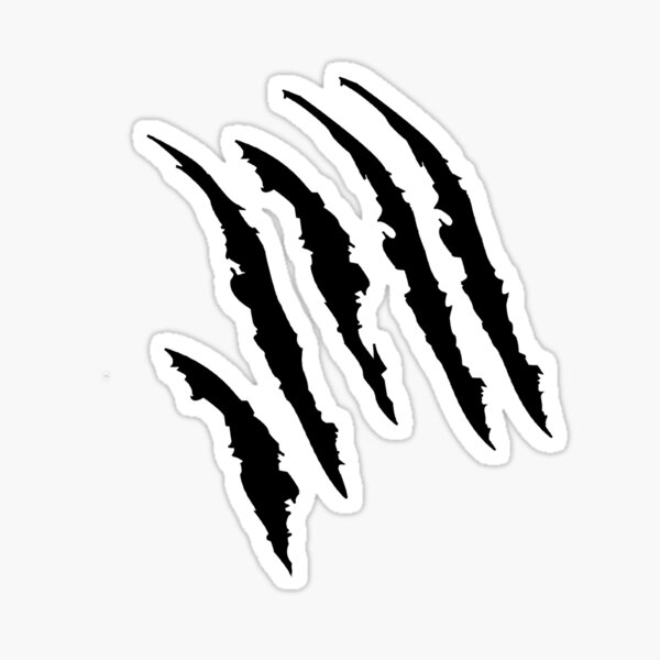 Claw Marks Stickers | Redbubble