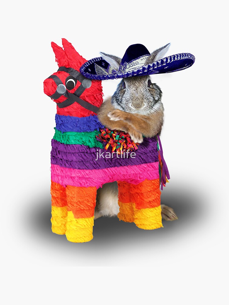 "Mexican Bunny Rabbit" Sticker for Sale by jkartlife | Redbubble