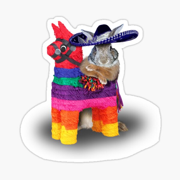 "Mexican Bunny Rabbit" Sticker for Sale by jkartlife | Redbubble