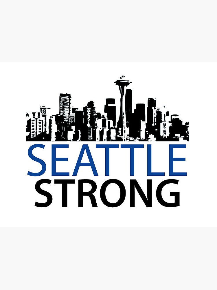 "Seattle Strong - Skyline" Sticker by Four4Life | Redbubble