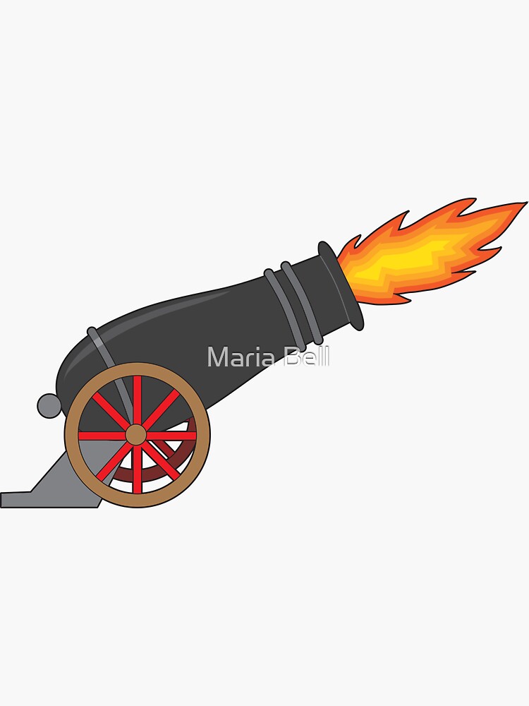 "Cannon" Sticker for Sale by mkoudis | Redbubble